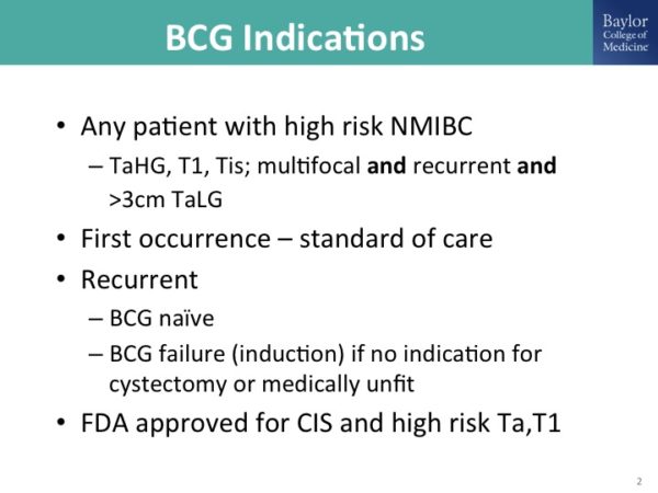 BCG Unresponsive Disease | A Roadmap for Drug Development and ...