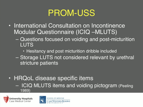 Chris Gonzalez | Quality of Life Outcomes Following Urethroplasty